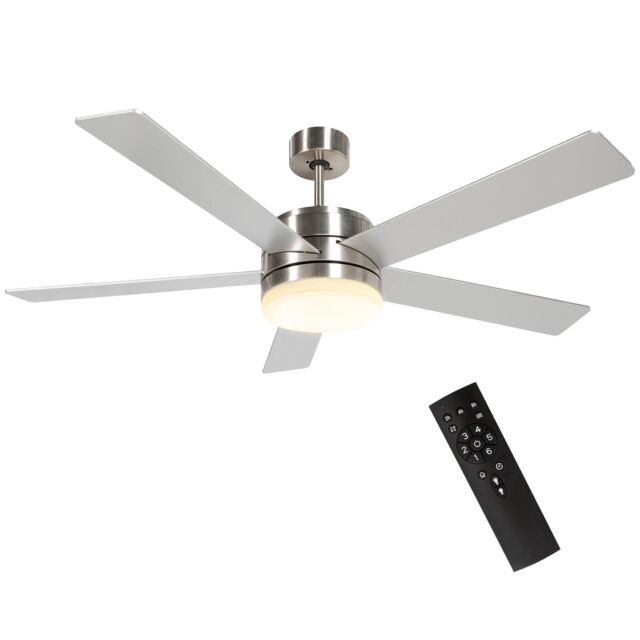 Ceiling Fan with Light Reversible Airflow Wall Mounting Natural by ...