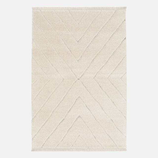 Cream Tufted Interior Rug by Debenhams | ufurnish.com