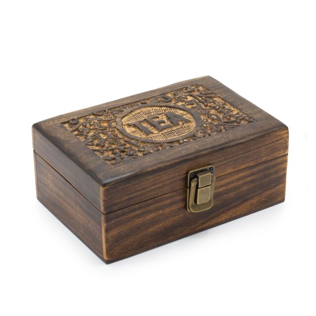 Mango Carved Tea Box - (6 compartments) by Debenhams | ufurnish.com