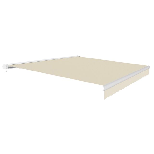 Retractable Manual Full Cassette Patio Awning Garden Canopy 3m x 2.5m ...