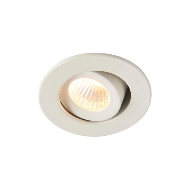 LALO Tilt LED Indoor Recessed Tilt Matt White Paint & Clear Acrylic ...