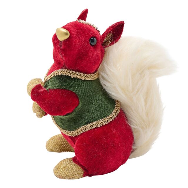 Red Velvet Squirrel by Debenhams | uFurnish.com