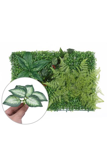 Artificial Hedge Panels Green Grass Wall Backdrop, Tropical Leaves by ...