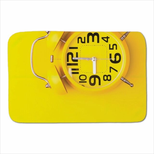 Warren Reed - Designer Yellow Alarm Clock Sherpa Blanket - Size: Large ...