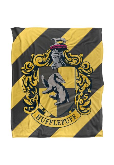 Warner Brothers Harry Potter Hufflepuff Crest 4 Blanket 152 x 127 cm in ...