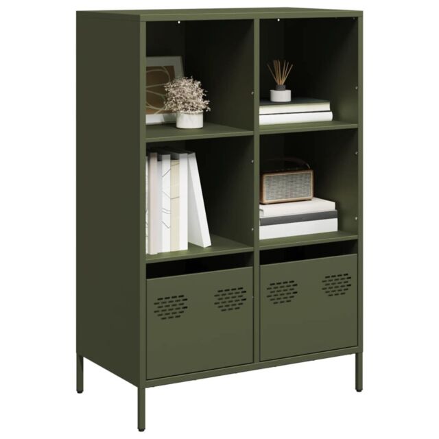Highboard¬†Olive Green 68x39x103.5 cm Steel by Debenhams | ufurnish.com