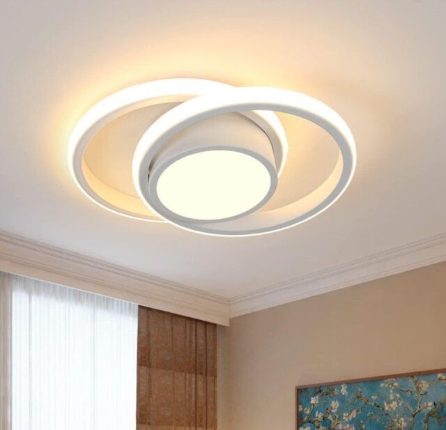 LED Ceiling Light, Round Ceiling Light Indoor White 31W 3 Color Lights ...