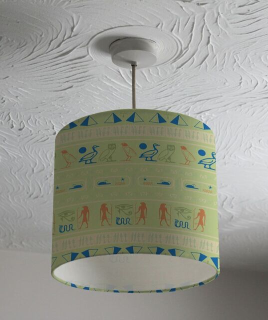 hieroglyphic egyptian language symbols ceiling lamp shade by Debenhams ...