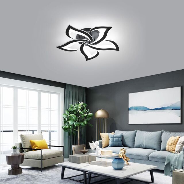 Dimmable Modern Acrylic LED Ceiling Light 40W with Remote Control by ...