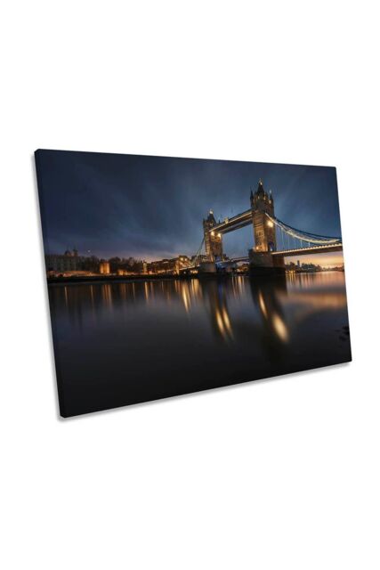 "CanvasGeeks London City Tower Bridge Canvas Wall Art Picture Print ...