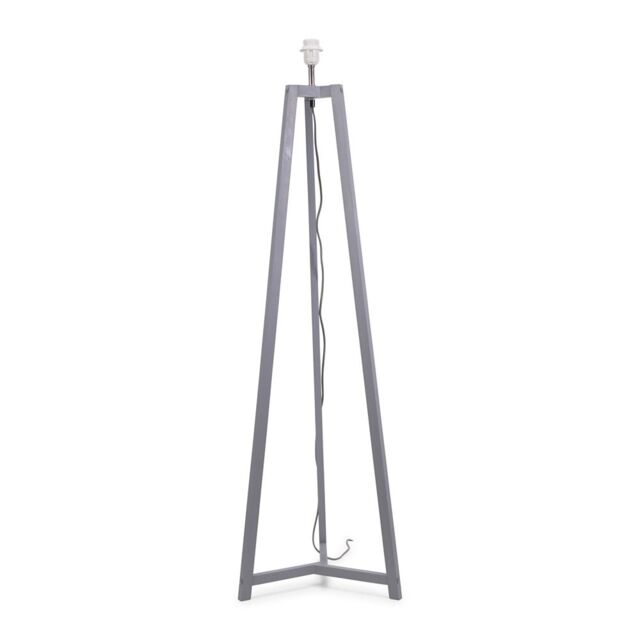 ValueLights Lottie Wooden Free Standing Tripod Floor Lamp Base in Grey ...
