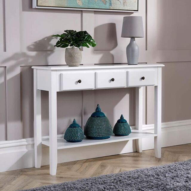 Garda 3 Drawer Hallway Console Table Storage Unit by Debenhams ...
