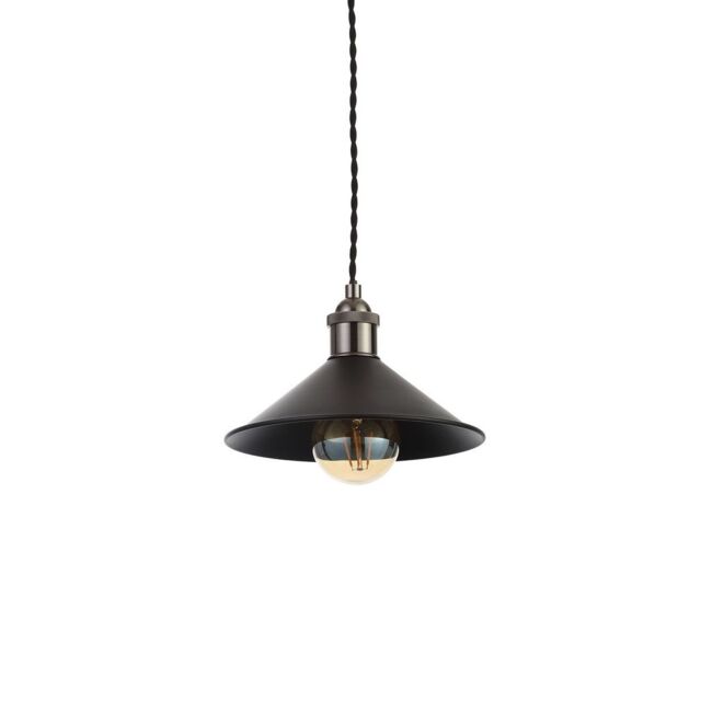 Rigel Small Dome Pendant Ceiling Light Matt Black by Debenhams ...