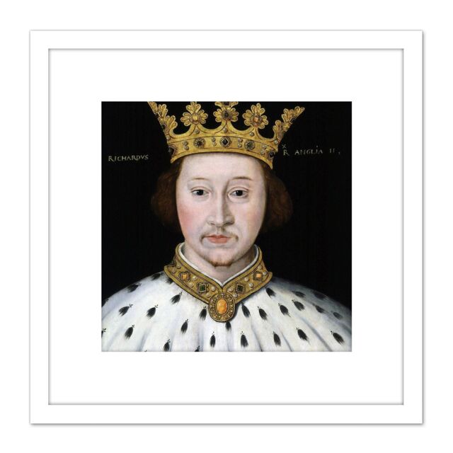 Anonymous Portrait Richard II King England Painting 8X8 Inch Square ...