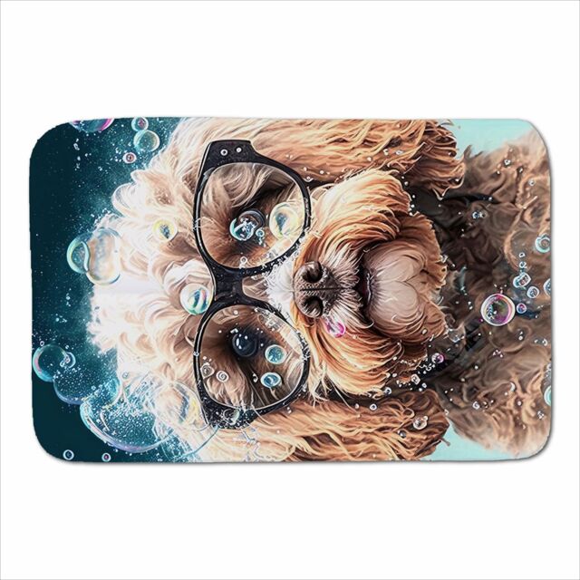 Cavapoo Dog With Glasses Splashart Sherpa Blanket by Debenhams ...