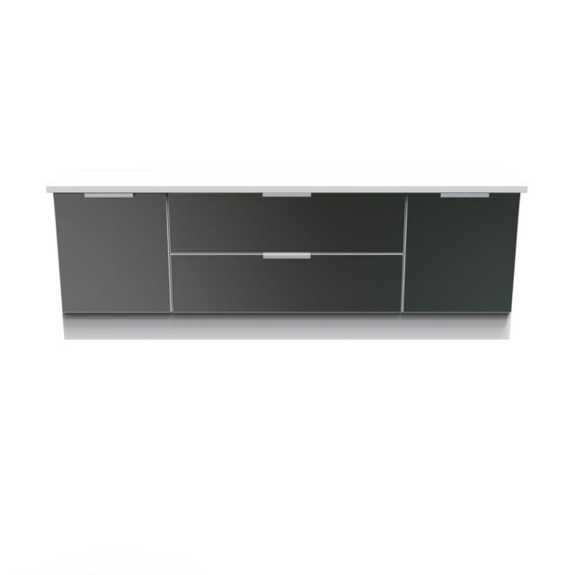 Ready Assembled 2 U Dover 2 Door 2 Drawer Superwide TV Unit (Ready ...