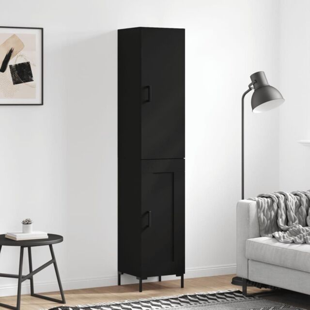 Highboard Black 34.5x34x180 cm Engineered Wood by Debenhams | ufurnish.com