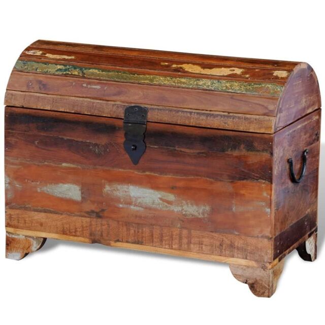 Reclaimed Storage Chest Solid Wood by Debenhams | ufurnish.com