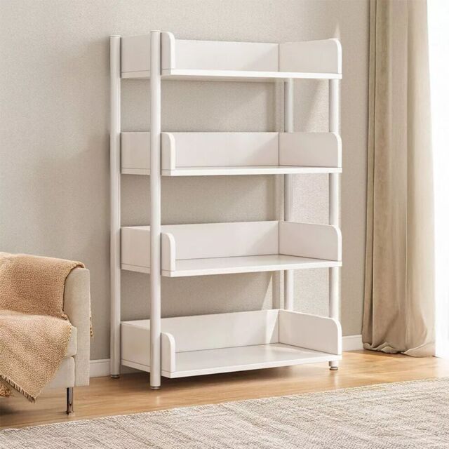 4-T Wooden Storage Shelf Bookcase Shelving Display Storage Unit Display ...