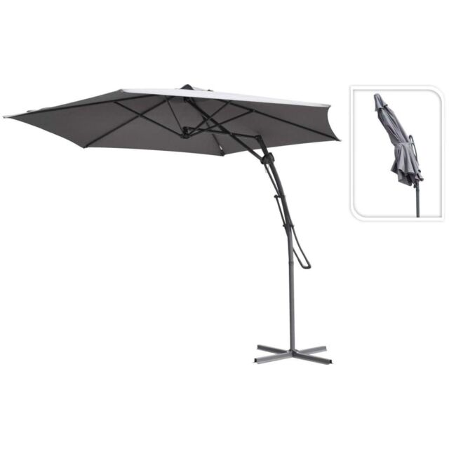 ProGarden Hanging Parasol Grey 300 cm by Debenhams | ufurnish.com
