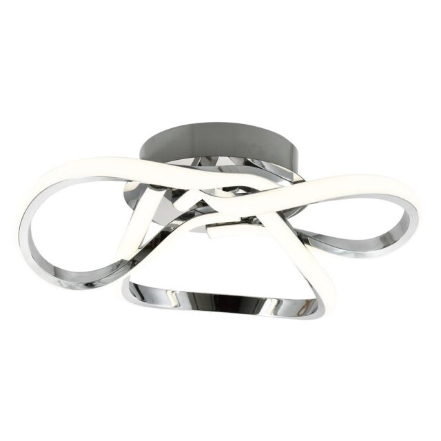 Modern Looping Strips Flush LED Powered Ceiling Light Fitting in ...