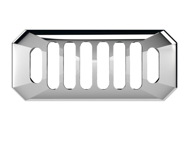 Balterley Traditional Basin Grill Overflow Cover Chrome 26mm x 50mm in ...