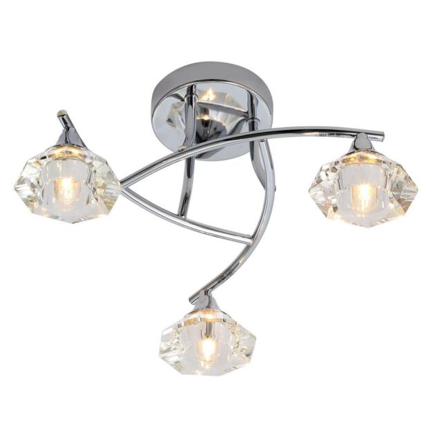 Reena 3 Light Bathroom Ceiling Light Chrome IP44 by Debenhams ...