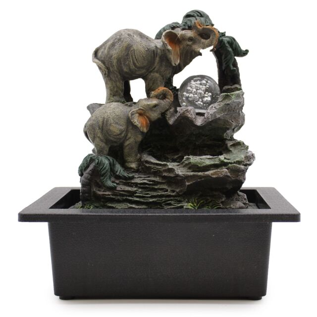 Tabletop Water Feature - 30cm - Elephant Family by Debenhams | ufurnish.com