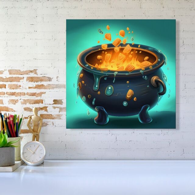 Warren Reed - Designer Bubbling Cauldron Splashart Canvas - Size: w10 ...