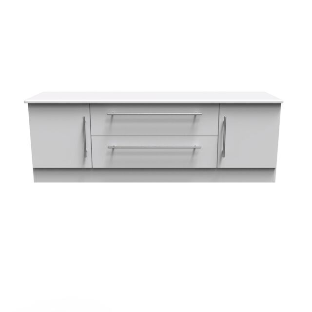 Ready Assembled 2 U Carlton 2 Door 2 Drawer Superwide TV Unit (Ready ...