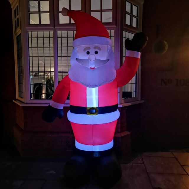2.4m Giant Inflatable LED Santa Outdoor Christmas Decoration by ...