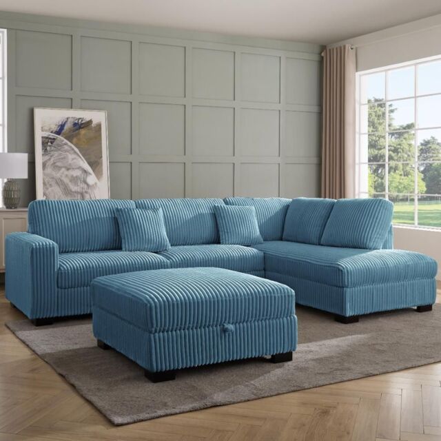 Tate Corner Sofa, Right Hand Facing With Storage Footstool by Debenhams ...