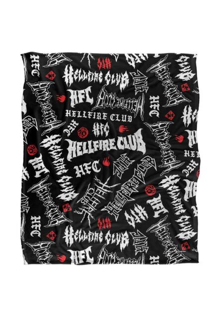Stranger Things Hellfire Club Logo Pattern 152 X 127 Cm Blanket in ...
