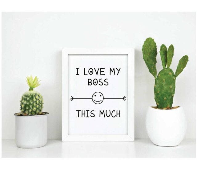 I Love My Boss This Much Inspirational Quote in Frame by Debenhams ...