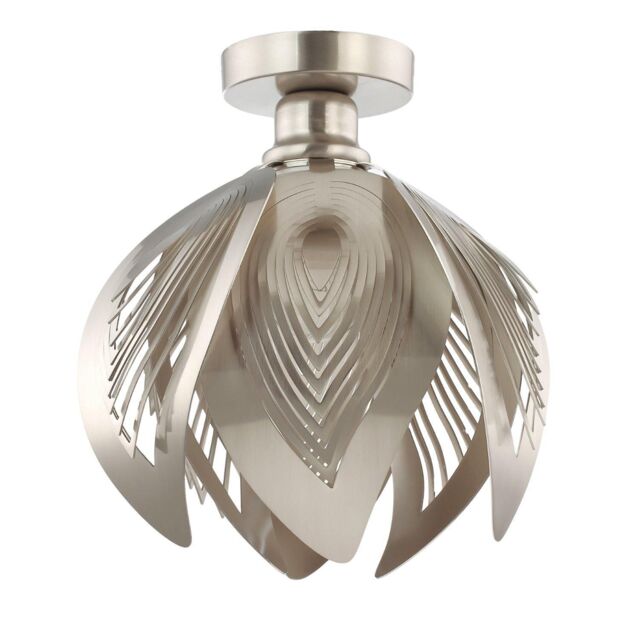 Modern Designer Semi Flush Ceiling Light Fitting with Large Leaves by ...