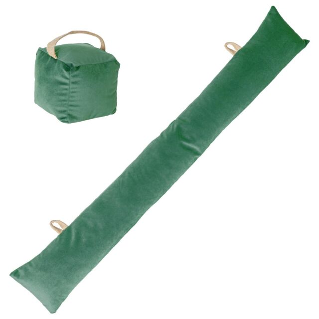 2pc Velvet Cube Door Stop & Draught Excluder Set by Debenhams ...