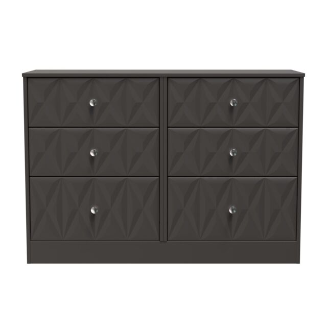 Memphis 6 Drawer Wide Chest (Ready Assembled) by Debenhams | ufurnish.com