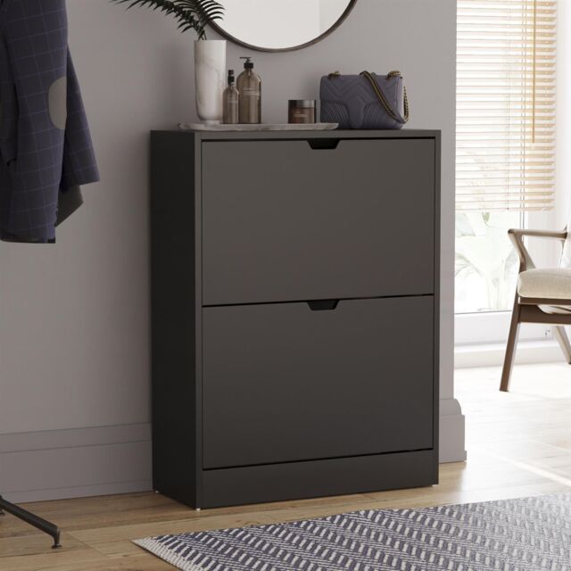 Vida Designs 2 Drawer Shoe Cabinet 800 x 600 x 240 mm by Debenhams ...