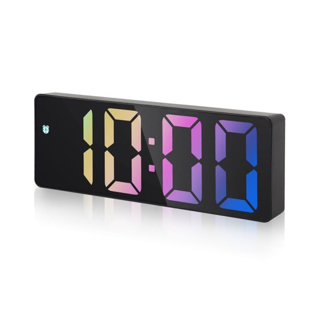 KRYPTON Smart Digital Alarm Clock LED Display Temperature Date Time ...