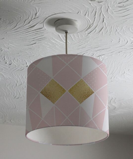 Benjamin Tate Design pink gold ceiling lamp shade in Natural by ...