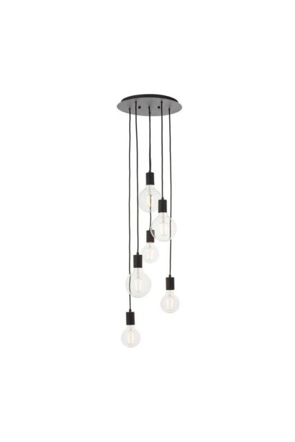 Netlighting Studio Modern Industrial Cluster Pendant Matt Black by ...