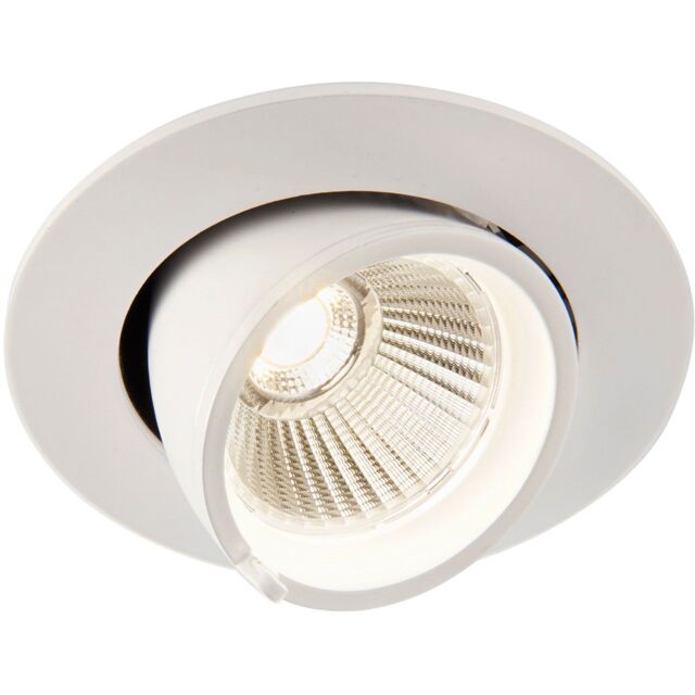 Loops Fully Adjustable Recessed Ceiling Downlight - 9W Cool White LED ...