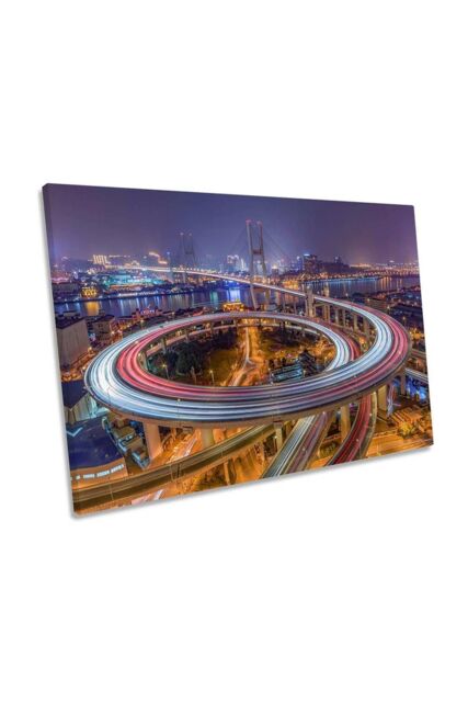 "CanvasGeeks The Napu Bridge Shanghai China Canvas Wall Art Picture ...