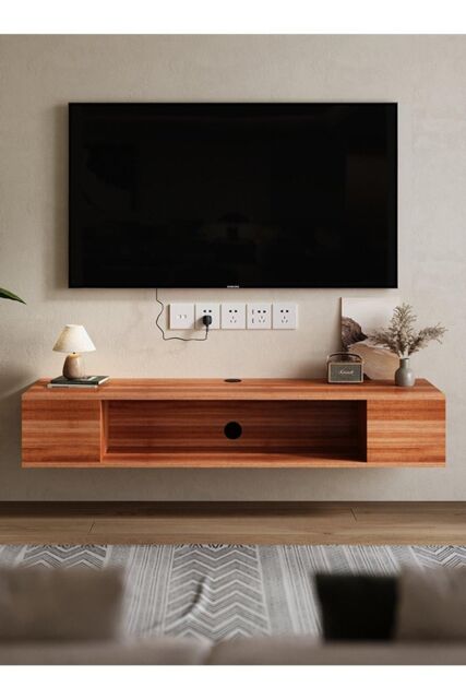 Floating TV Stand Cabinet TV Unit Multimedia Storage Shelves by ...