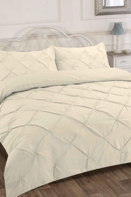 Pintuck Pleated Duvet Cover Set Bedding by Debenhams | ufurnish.com