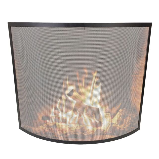 simpa Haute Freestanding Curved Fire Guard in Black by Debenhams ...