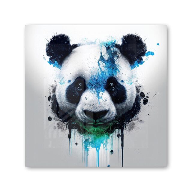 Panda Face Splashart Light Background HD Metal Print by Debenhams ...