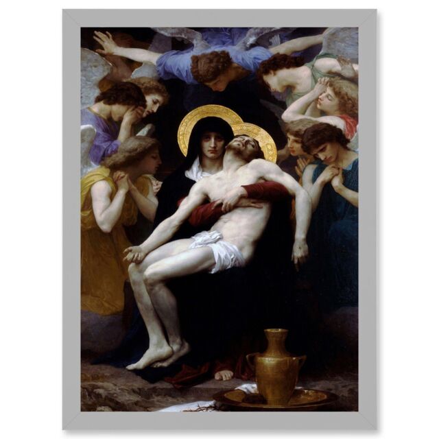 William Adolphe Bouguereau Pieta Jesus Mary Christian Artwork Framed ...
