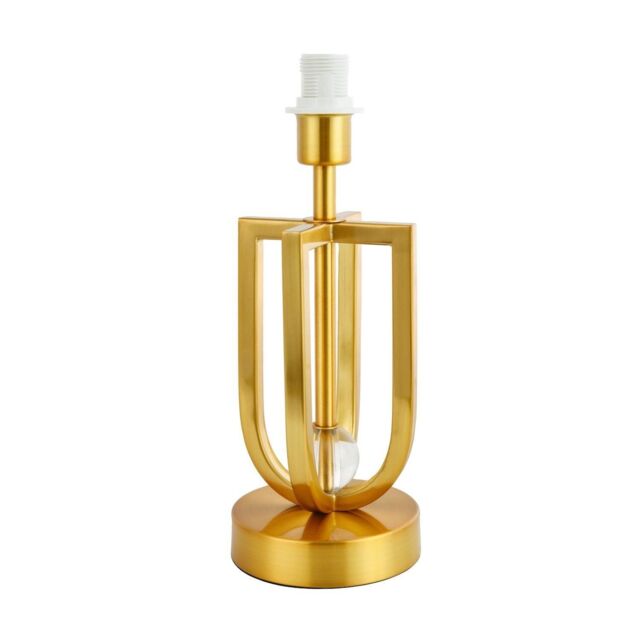 Eye Catching Brushed Gold Plated Metal Table Lamp Base with Four Pillar ...