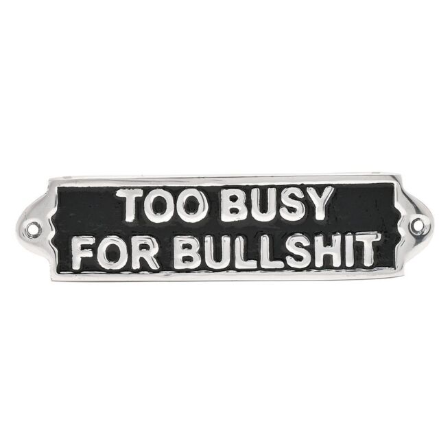 Harvey Makin 'Too Busy' Sign in Black by Debenhams | ufurnish.com